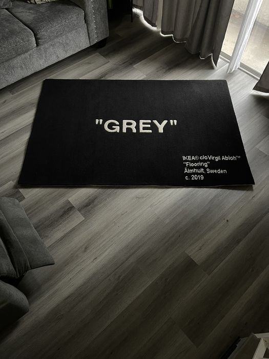 Ikea Virgil Abloh x Ikea “GREY” Rug (FW18) (SOLD) | Grailed