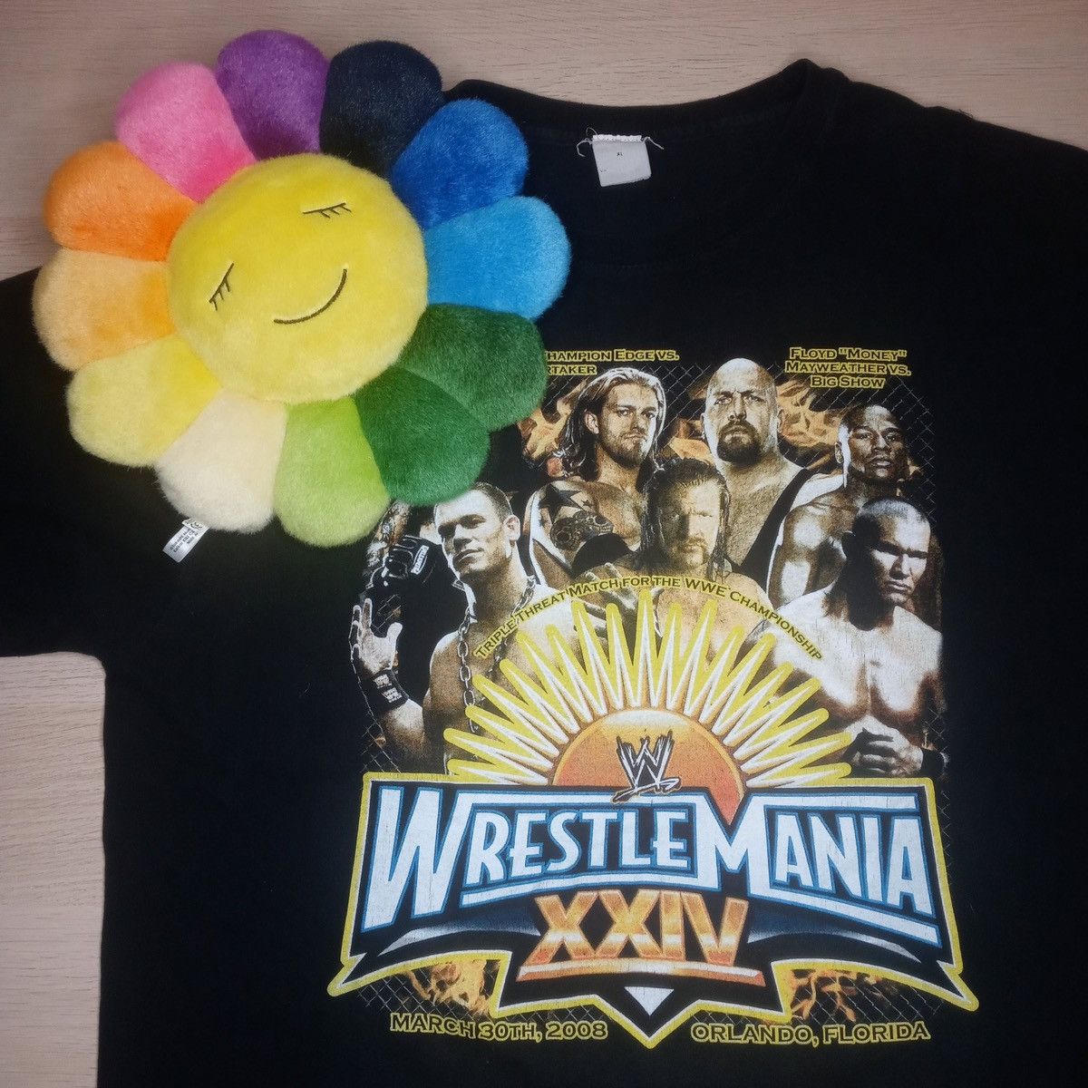 Vintage Vintage 2008 Wrestlemania 24 WWE WWF Bootleg Shirt | Grailed