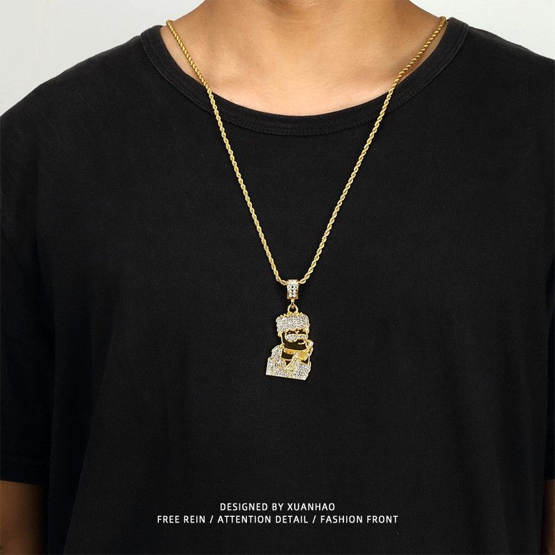 Japanese Brand × Vintage Simpsons Pendant Necklace | Grailed