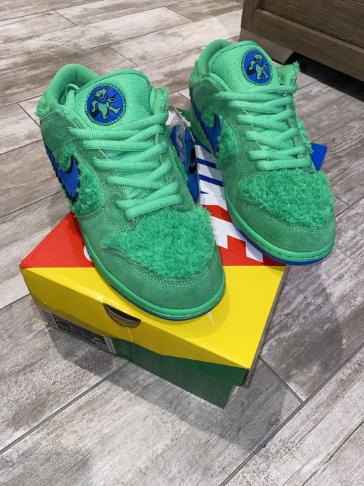 Nike GRATEFUL DEAD GREEN DUNKS | Grailed