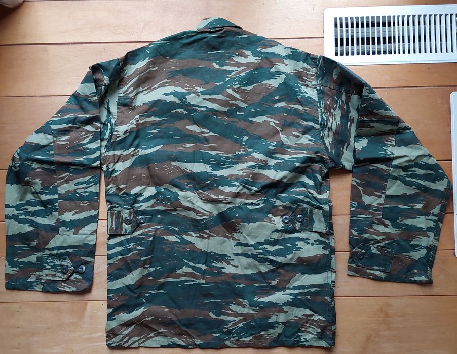 Military Greek Army Lizard Camo Field Shirt | Grailed
