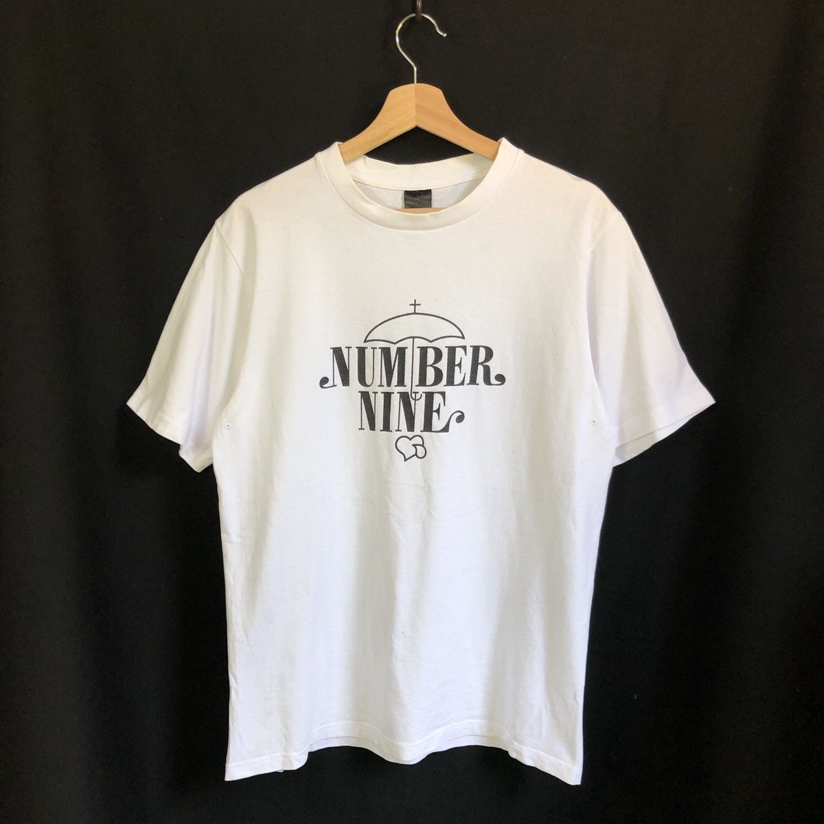 Number (N)ine SS03 Number(nine) Umbrella Logo Spellout Tee | Grailed