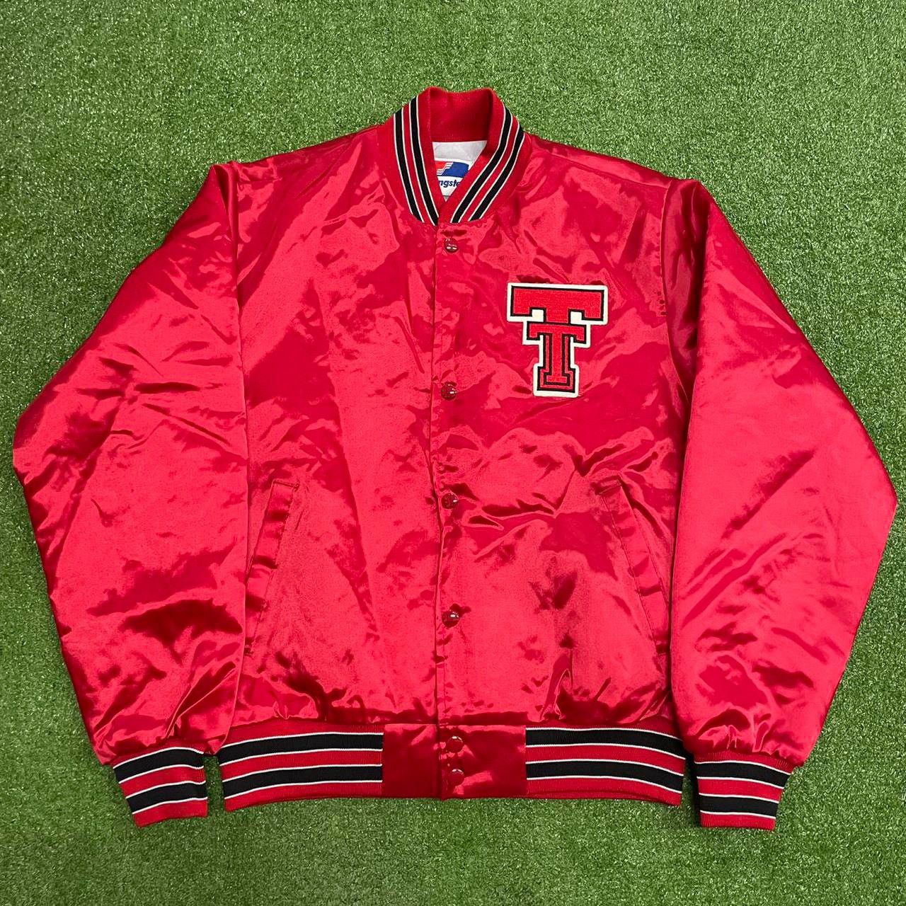 Collegiate × Vintage Vintage Texas Tech University College Satin Bomber ...
