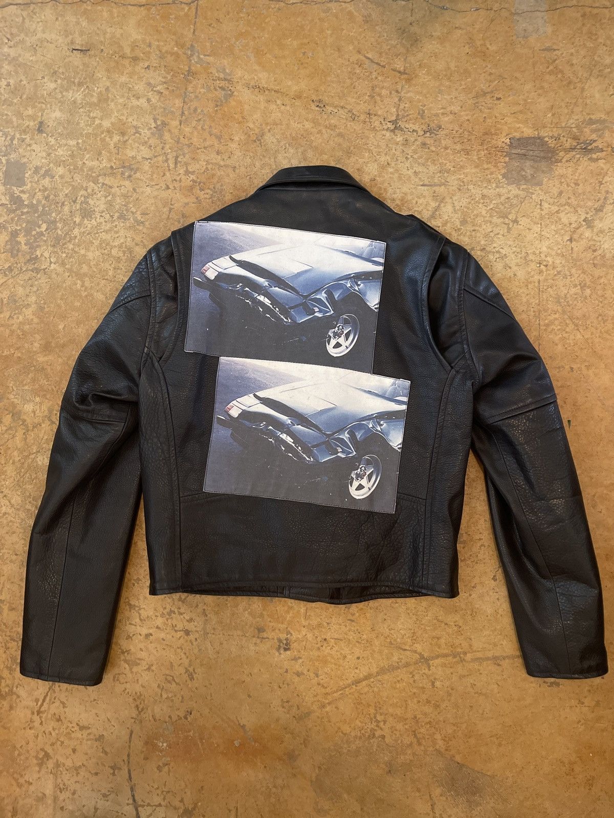 Enfants Riches Deprimes Crashed Porsche Leather Jacket | Grailed