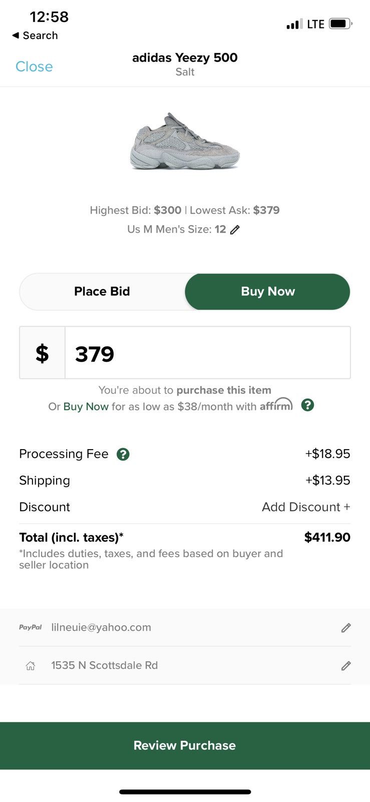 Adidas LAST DROP B4 DELETE Yeezy 500 Salt 2018 | Grailed