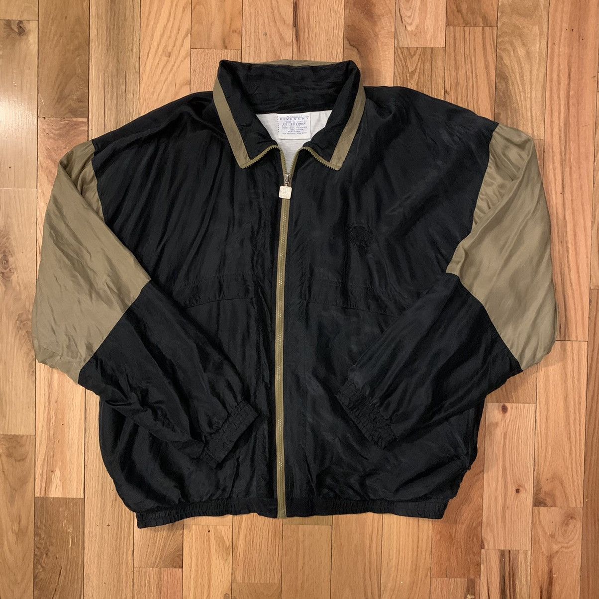 Givenchy × Vintage Givenchy Silk Activewear Track Jacket | Grailed