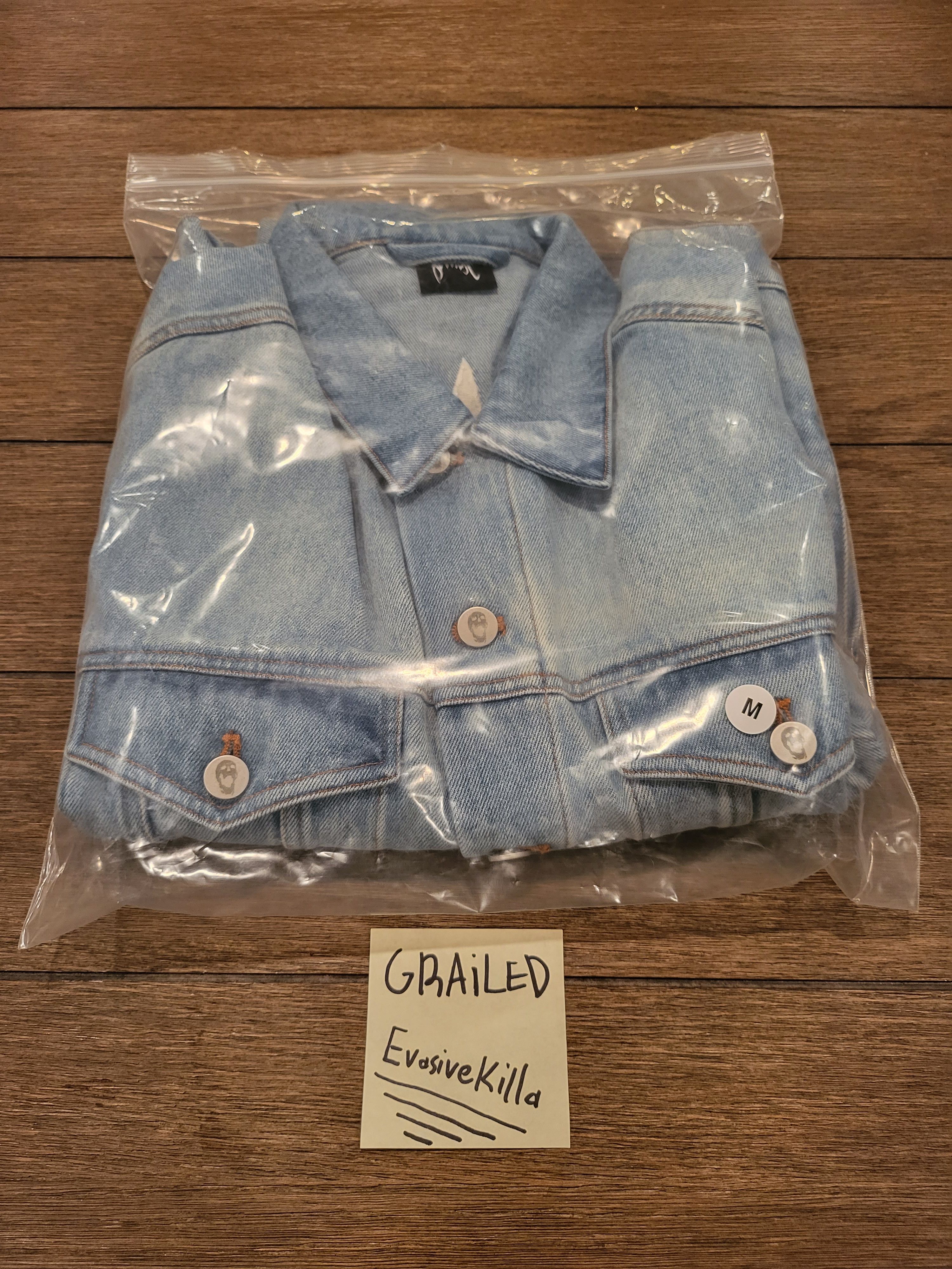 Revenge Revenge Embroidered Blue Denim Jacket M (DS) | Grailed