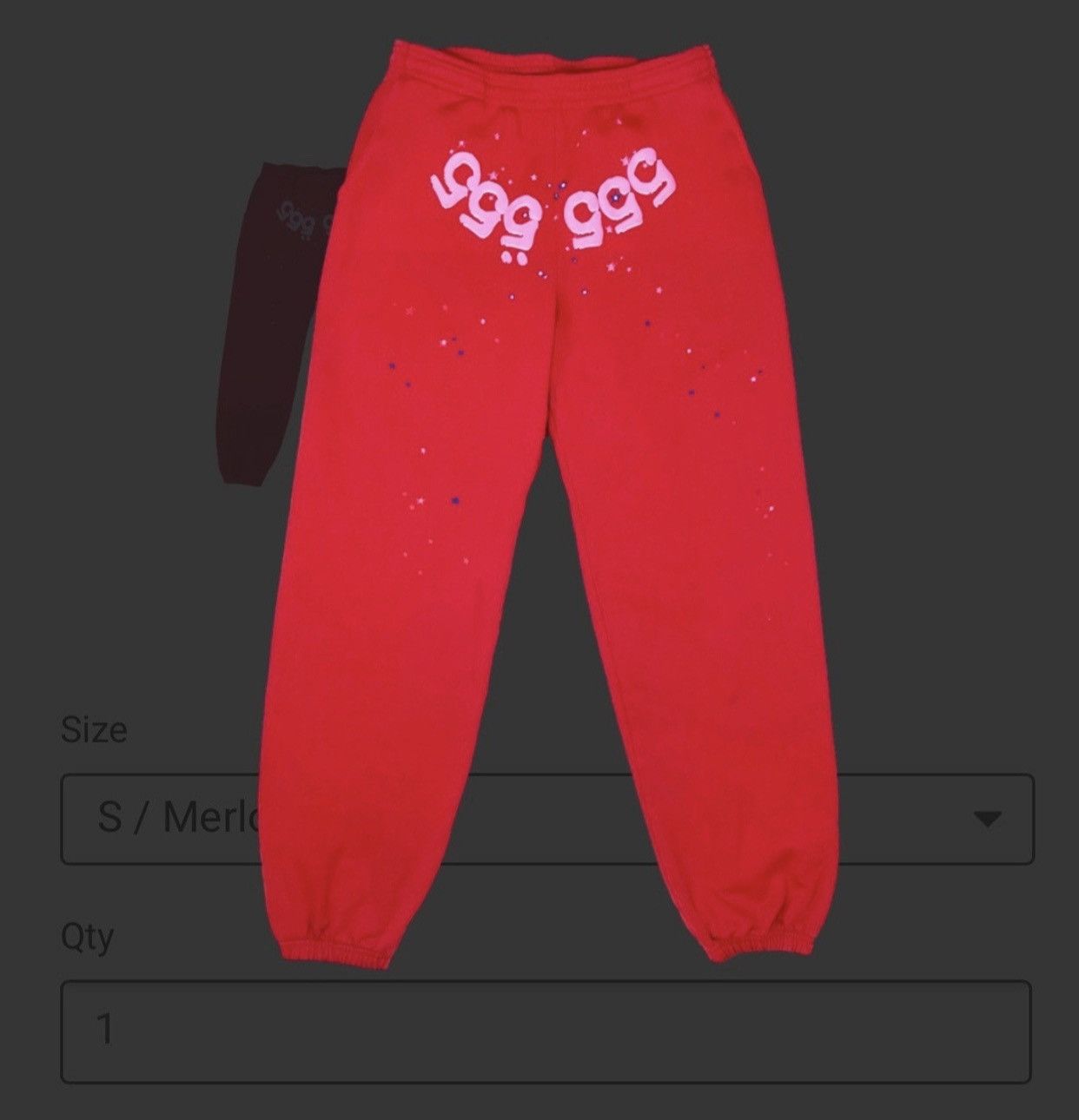 Sp5der × Young Thug Spider Worldwide Angel Number 555 Pants SZ M NEW ...