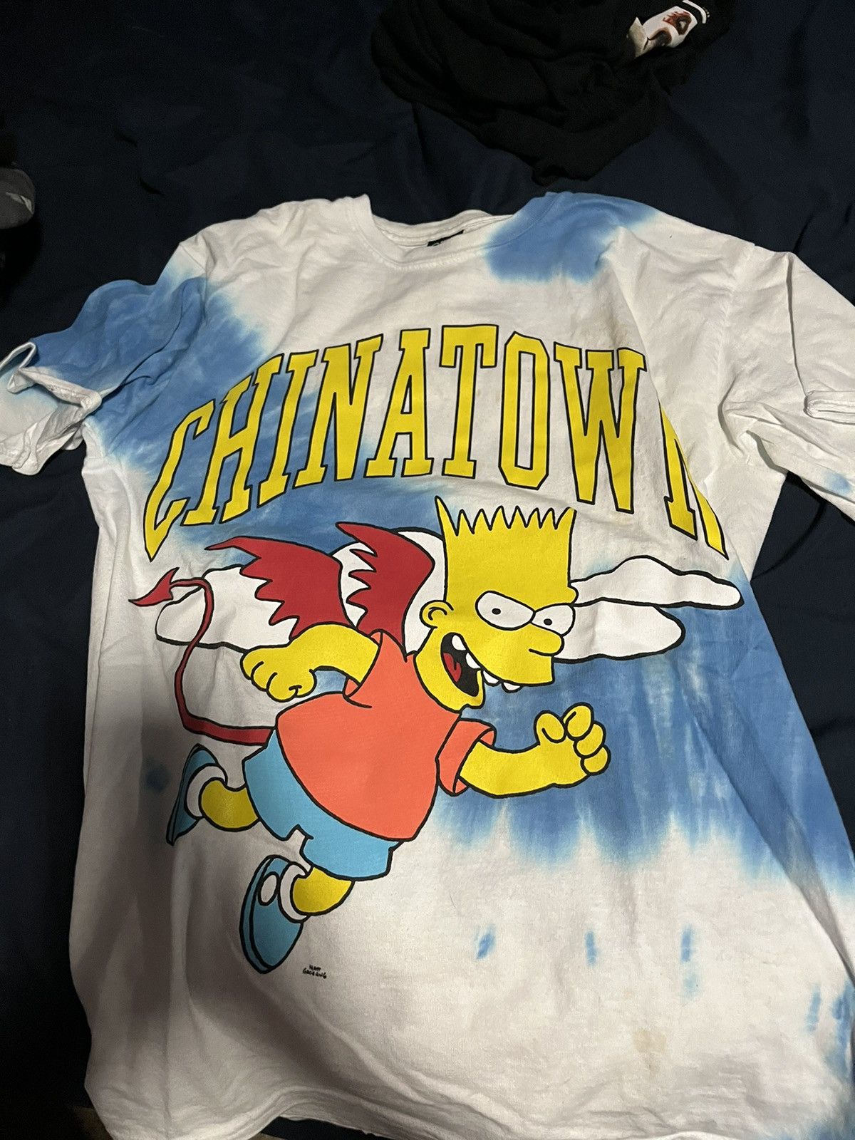 Market Chinatown Market Devil Bart Simpson Arc Logo Tie Dye Tee | Grailed