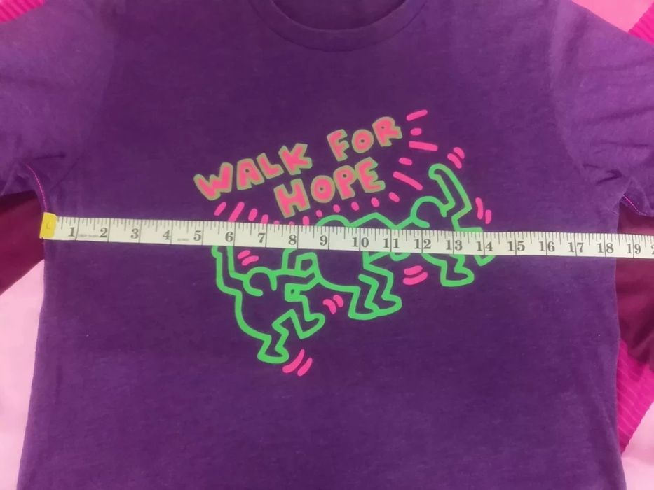 Designer Keith Haring Walk For Hope Shirt Pop Art Graffiti Artist | Grailed