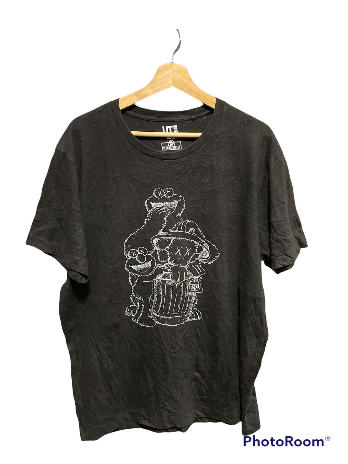 Japanese Brand × Kaws Kaws Uniqlo Sesame Street Companion Trash Can Tee ...