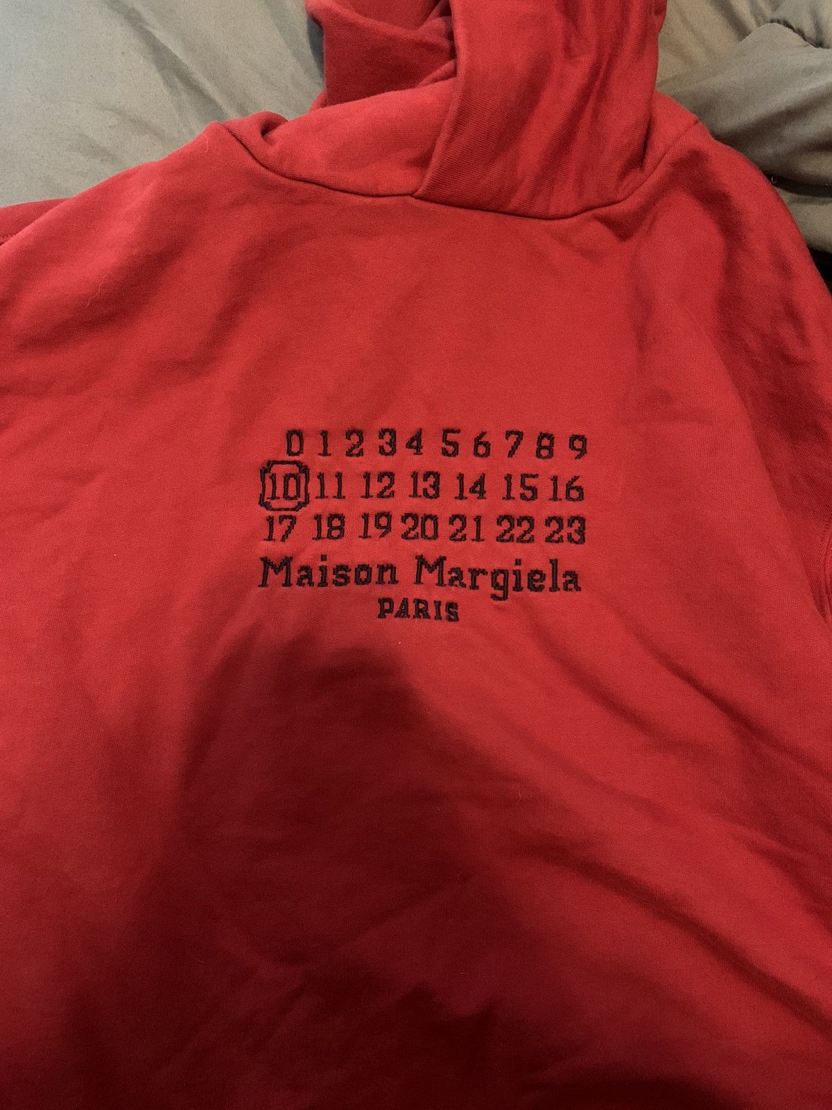 Maison Margiela Maison Margiela Numbers Logo Hoodie | Grailed