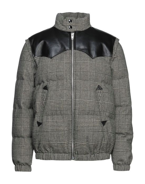 Celine Prince of Wales Puffer Jacket with Leather Detail | Grailed