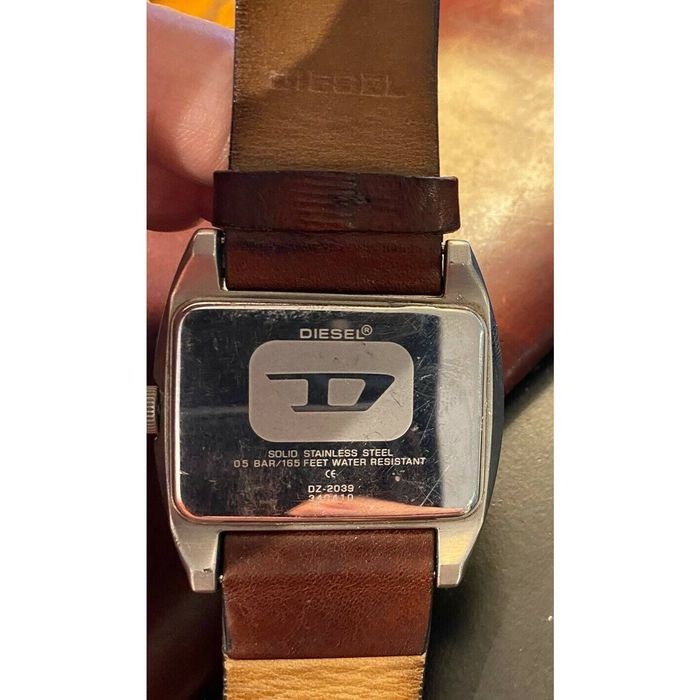 Diesel Men's 45mm Brushed Metal Tone Diesel Watch, DZ2039, WR 5BAR ...