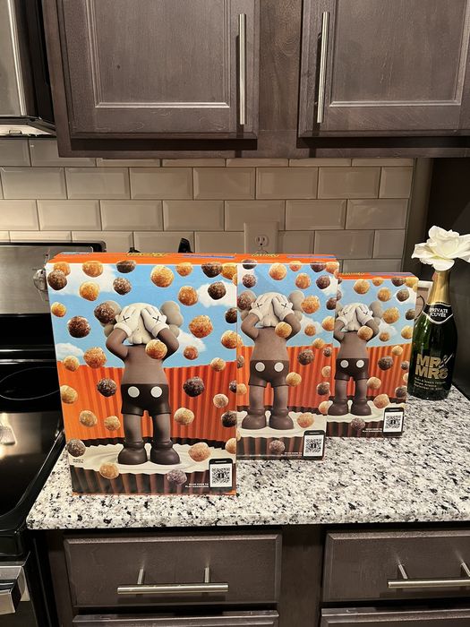 Kaws FAMILY SIZE Kaws Reece’s Puff Cereal *1 BOX ONLY* | Grailed