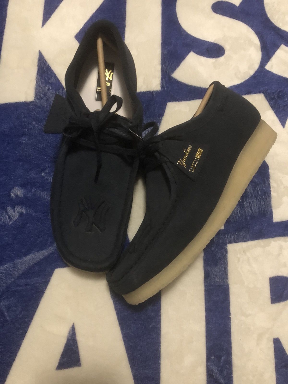 Clarks × Kith × Ronnie Fieg New York Yankees Wallabee | Grailed