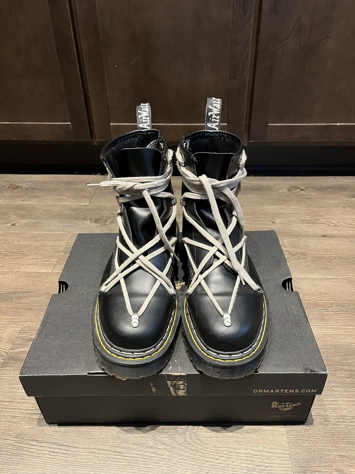 Rick Owens Rick Owens x Doc Martens Lace Boots | Grailed