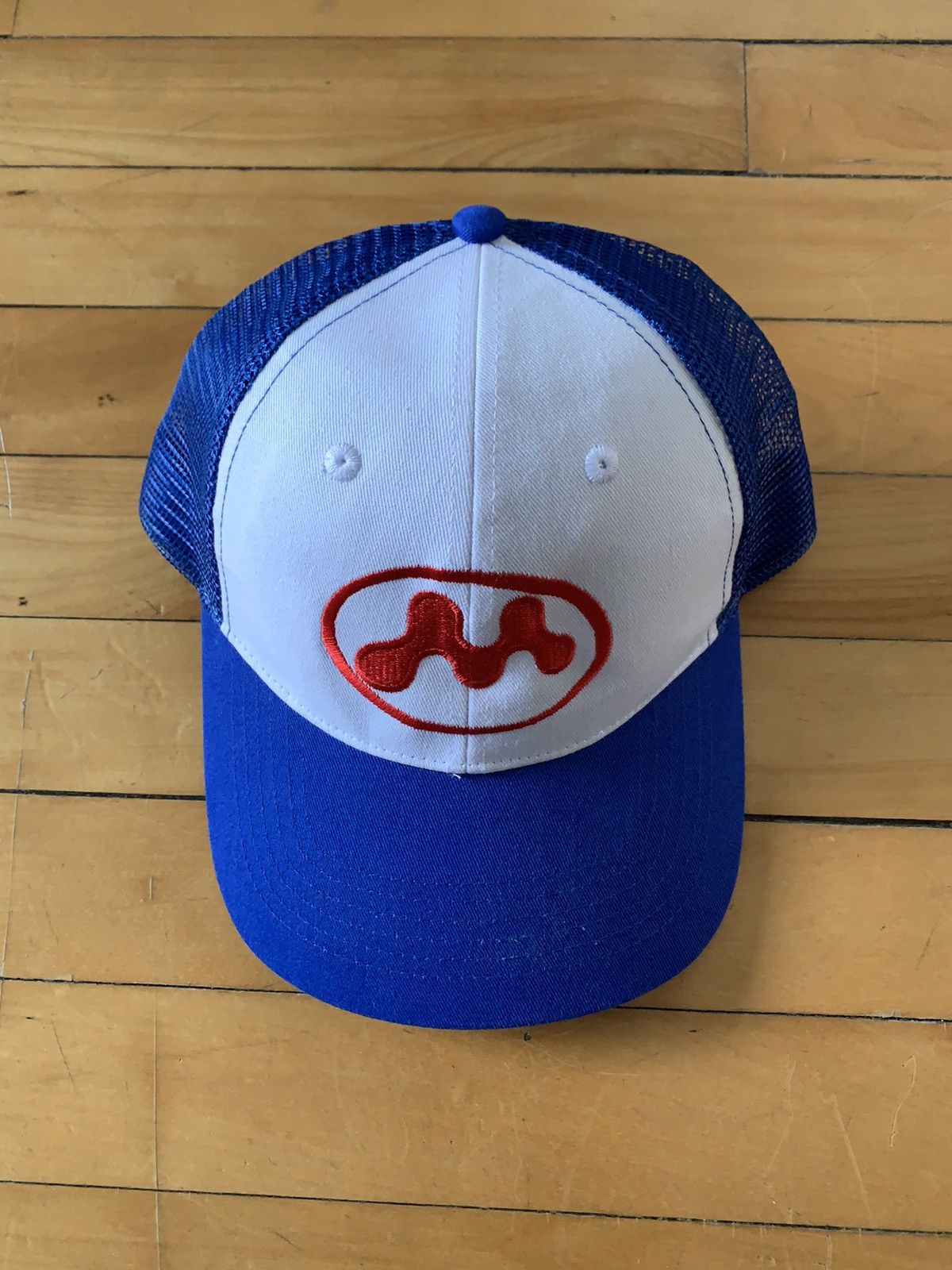 Mowalola Mowalola Puff Puff Trucker Hat Blue | Grailed
