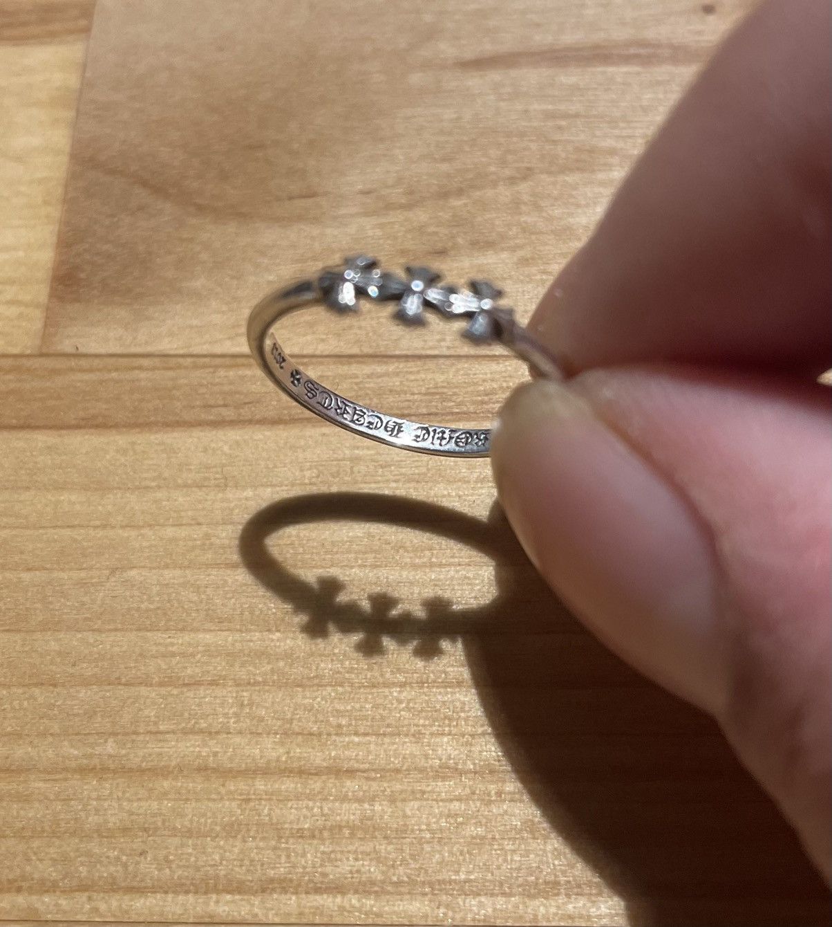 Chrome Hearts Chrome hearts triple cross ring | Grailed