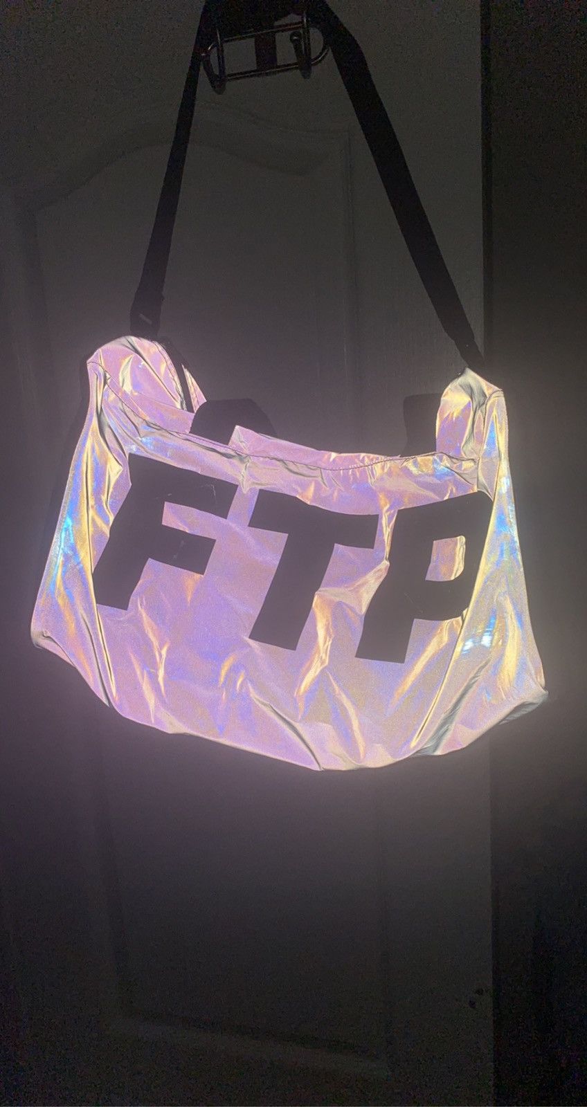 Fuck The Population Ftp Reflective Duffel Bag | Grailed