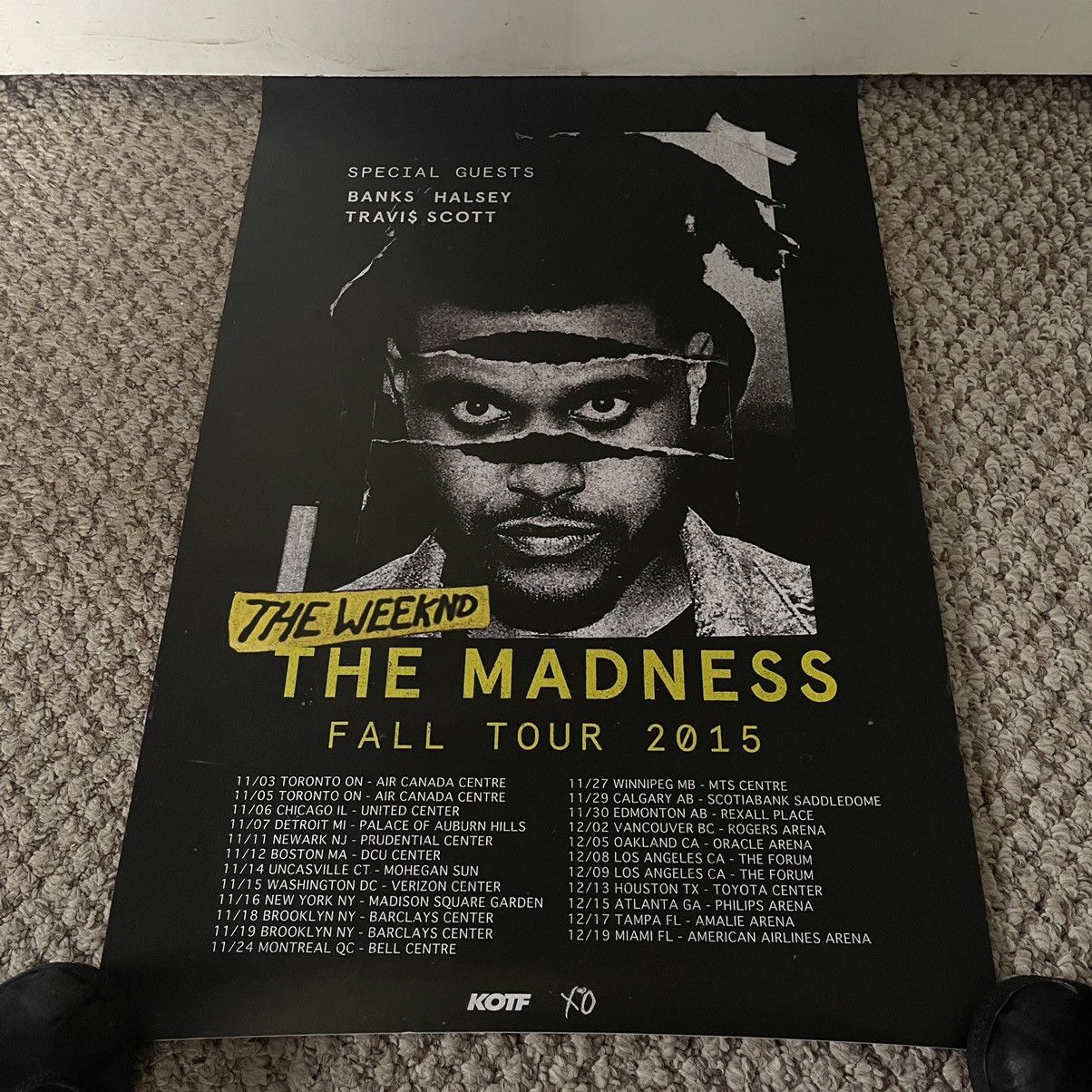 The Weeknd The Weeknd Madness Tour Poster | Grailed