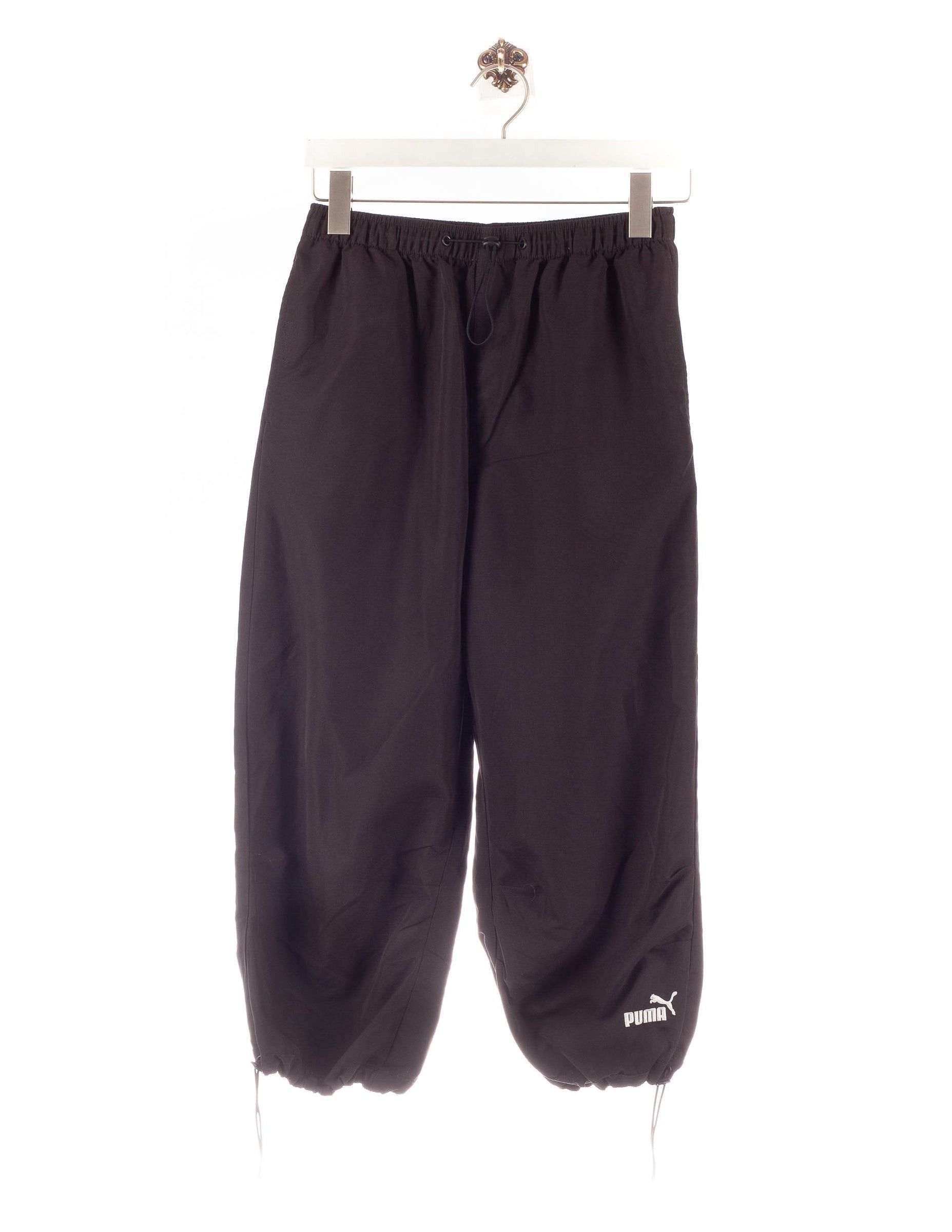 Puma Vintage Puma Fabric Pants Plain Look Black | Grailed