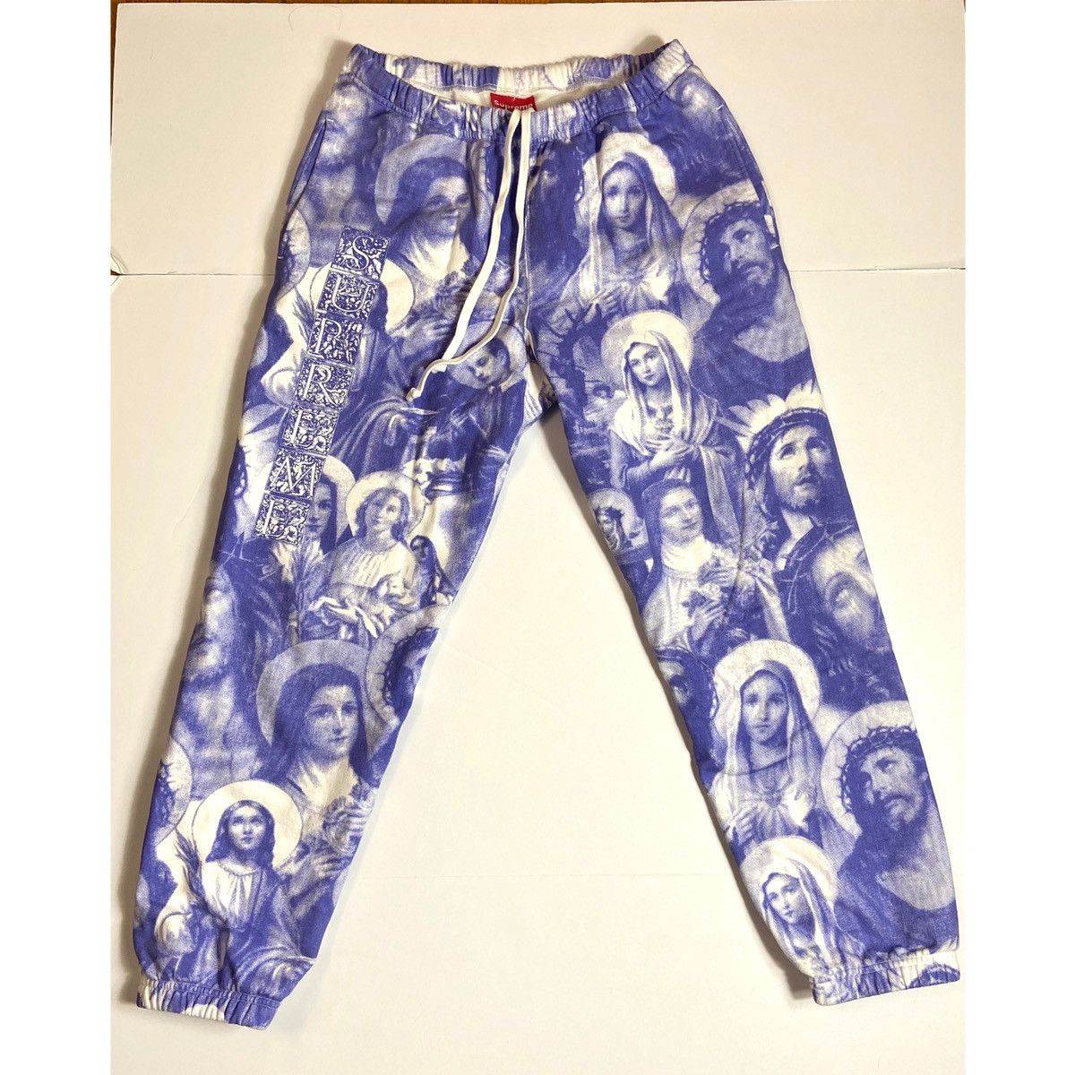 Supreme Supreme Jesus sweatpants purple | Grailed