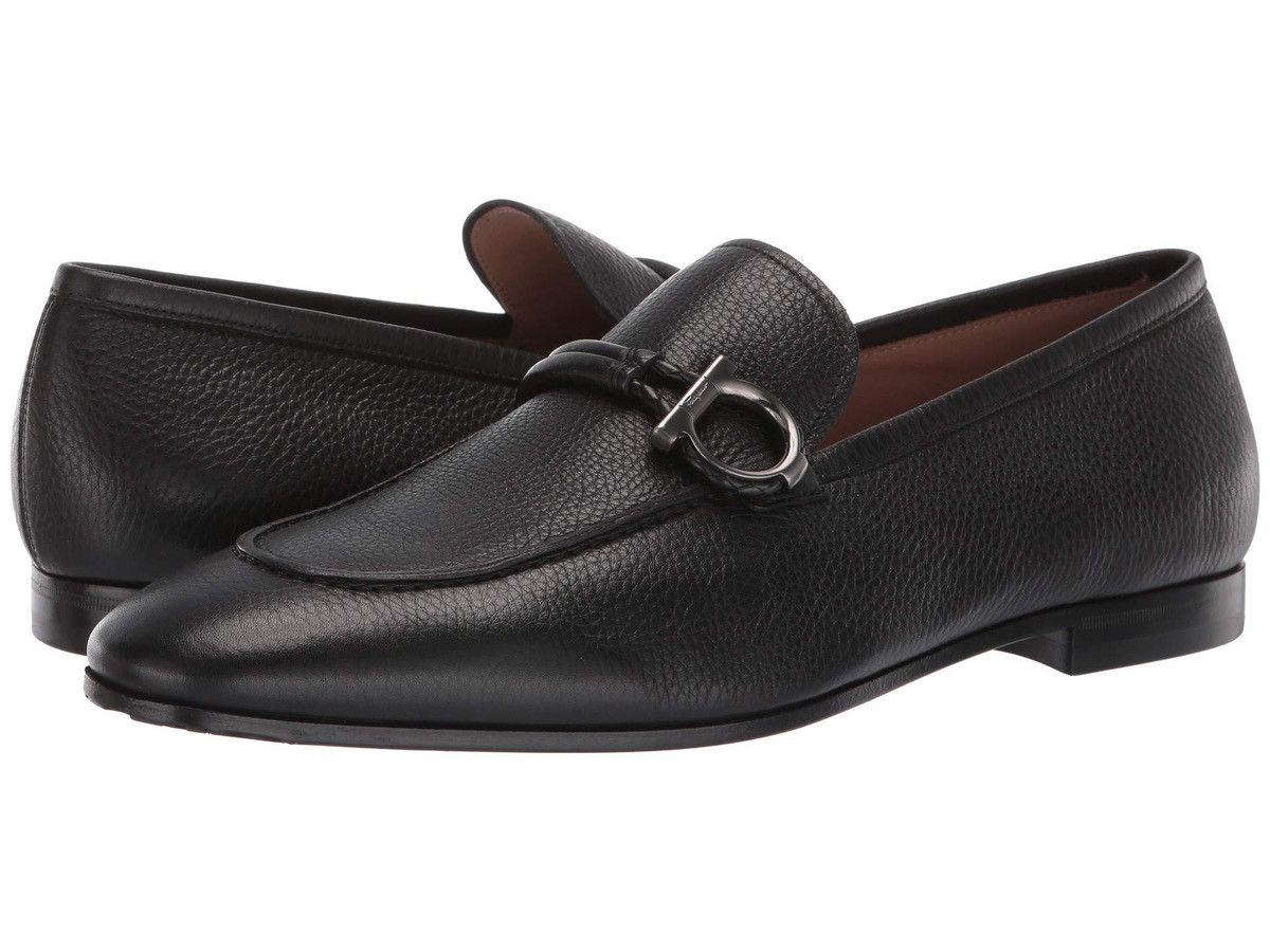 Salvatore Ferragamo Ferragamo Men's Leather America Loafers 8.5E US ...