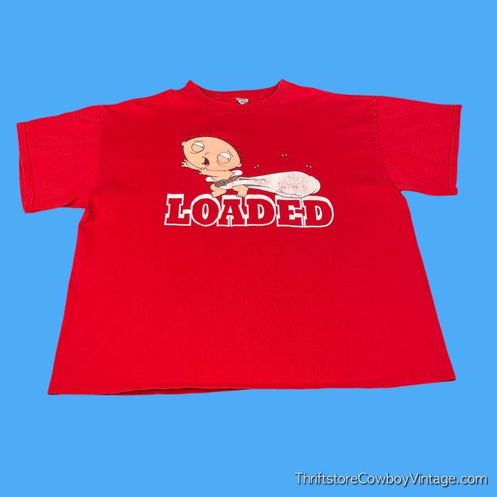 Delta Y2K Family Guy Stewie Griffin Loaded Diaper T-Shirt XL | Grailed