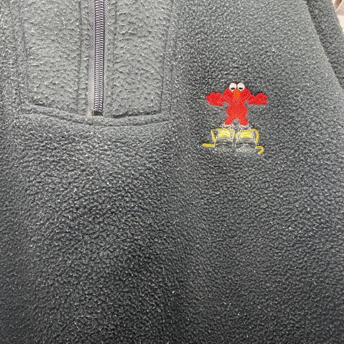 Vintage Vintage 90s Elmo Sesame Street fleece quarter zip sweatshirt ...