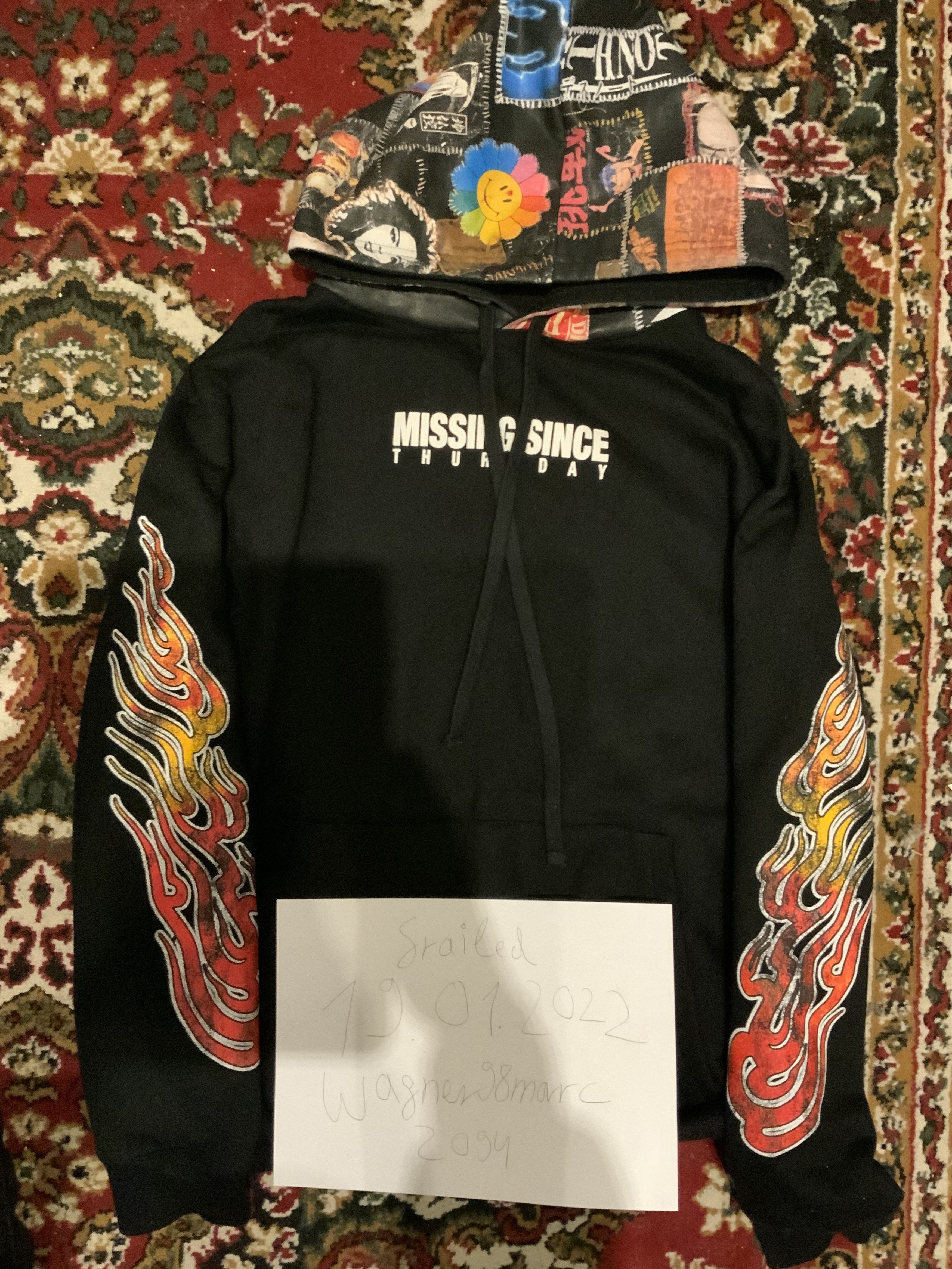 Missing Since Thursday MISSING SINCE THURSDAY PATCH HOODIE | Grailed