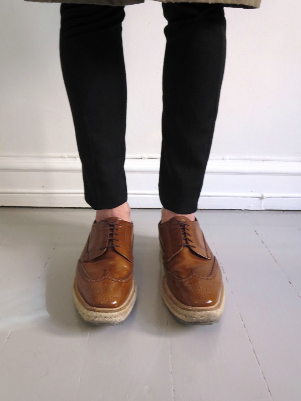 Prada Espadrilles Borgue Wingtips Creeper Creepers | Grailed