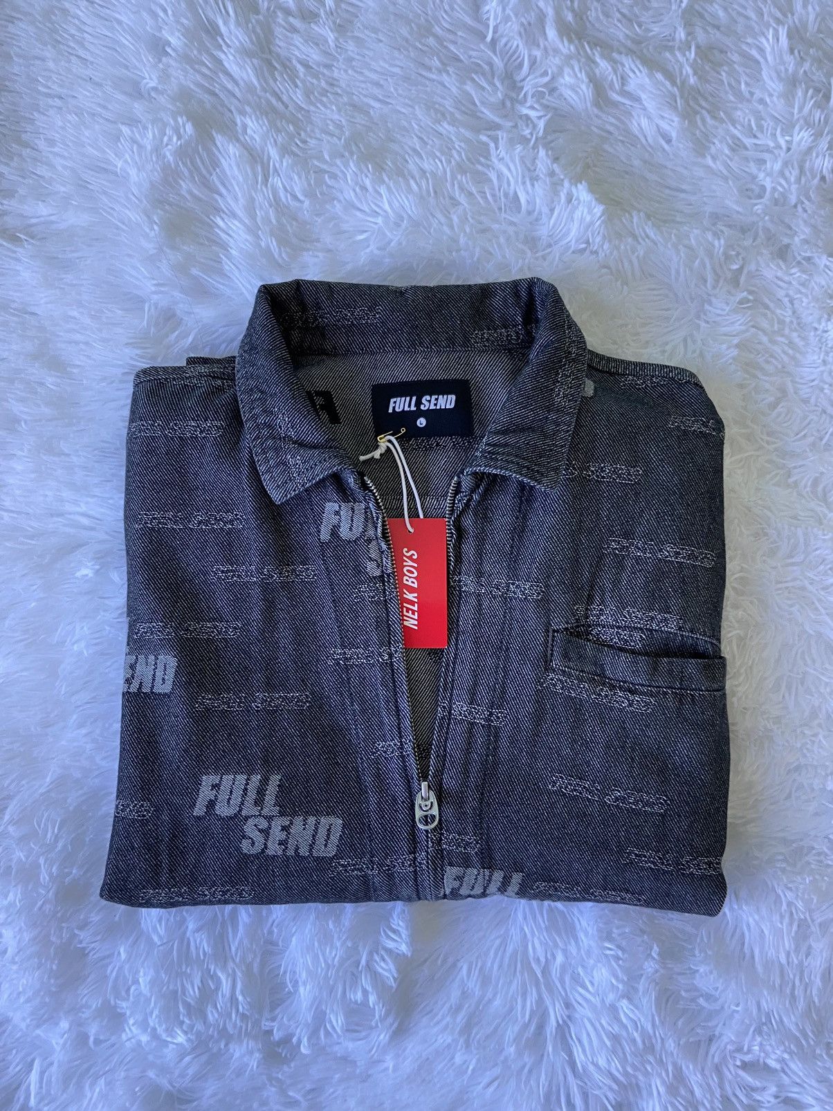 Full Send by Nelk Boys Full Send Denim Jacket | Grailed