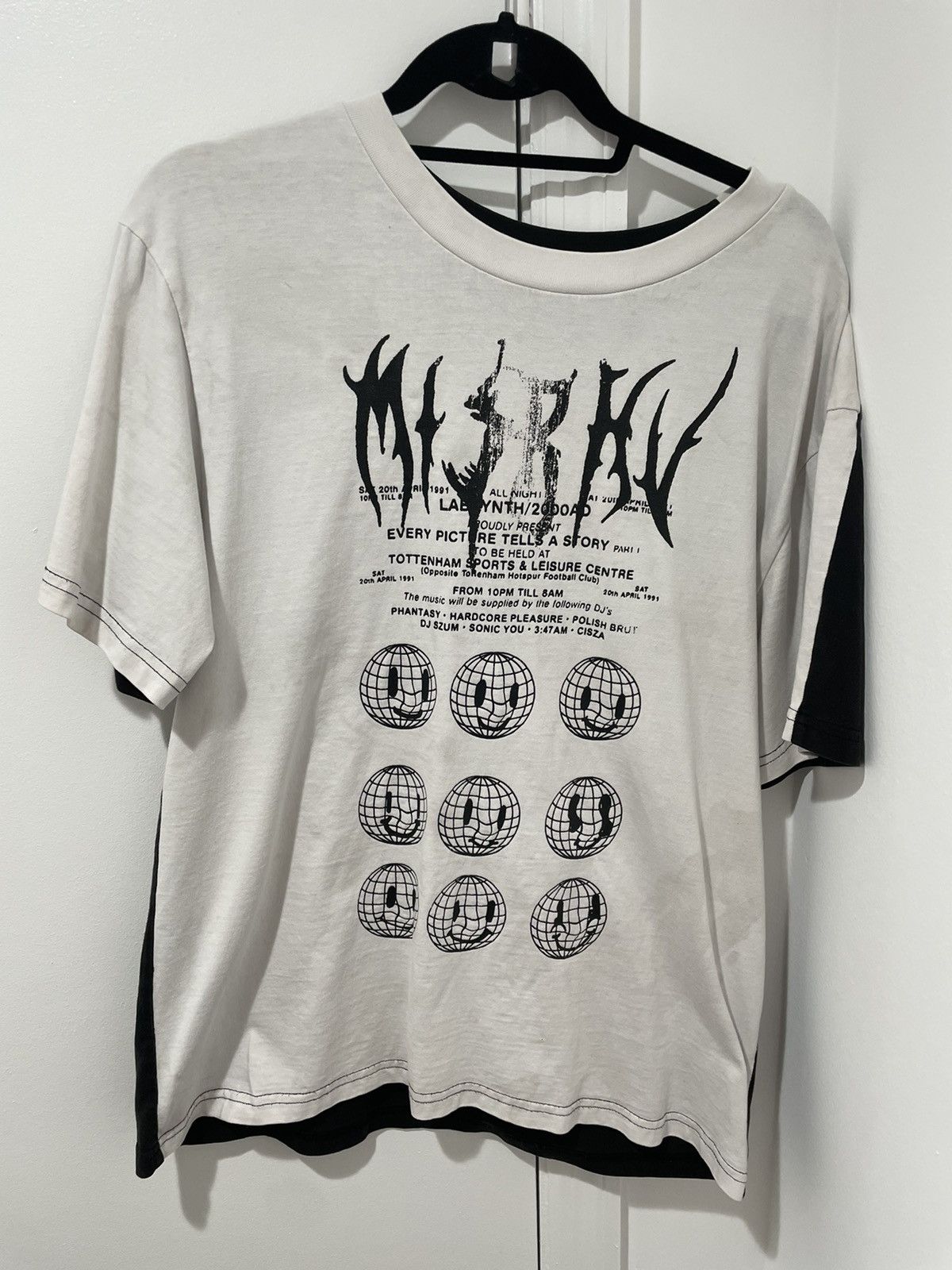 Misbhv Misbhv “black and white” tee | Grailed