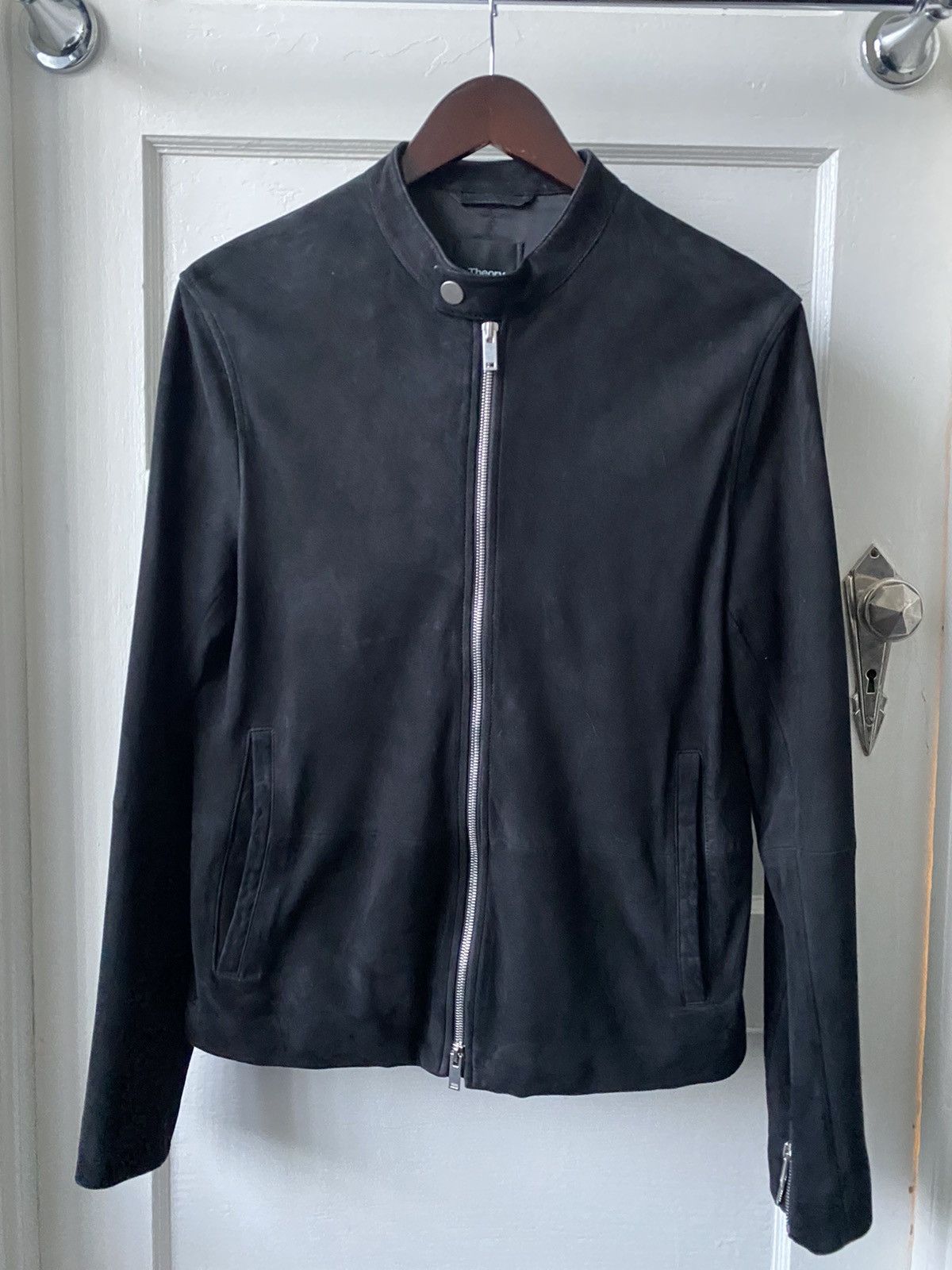 Theory Theory suede leather jacket | Grailed