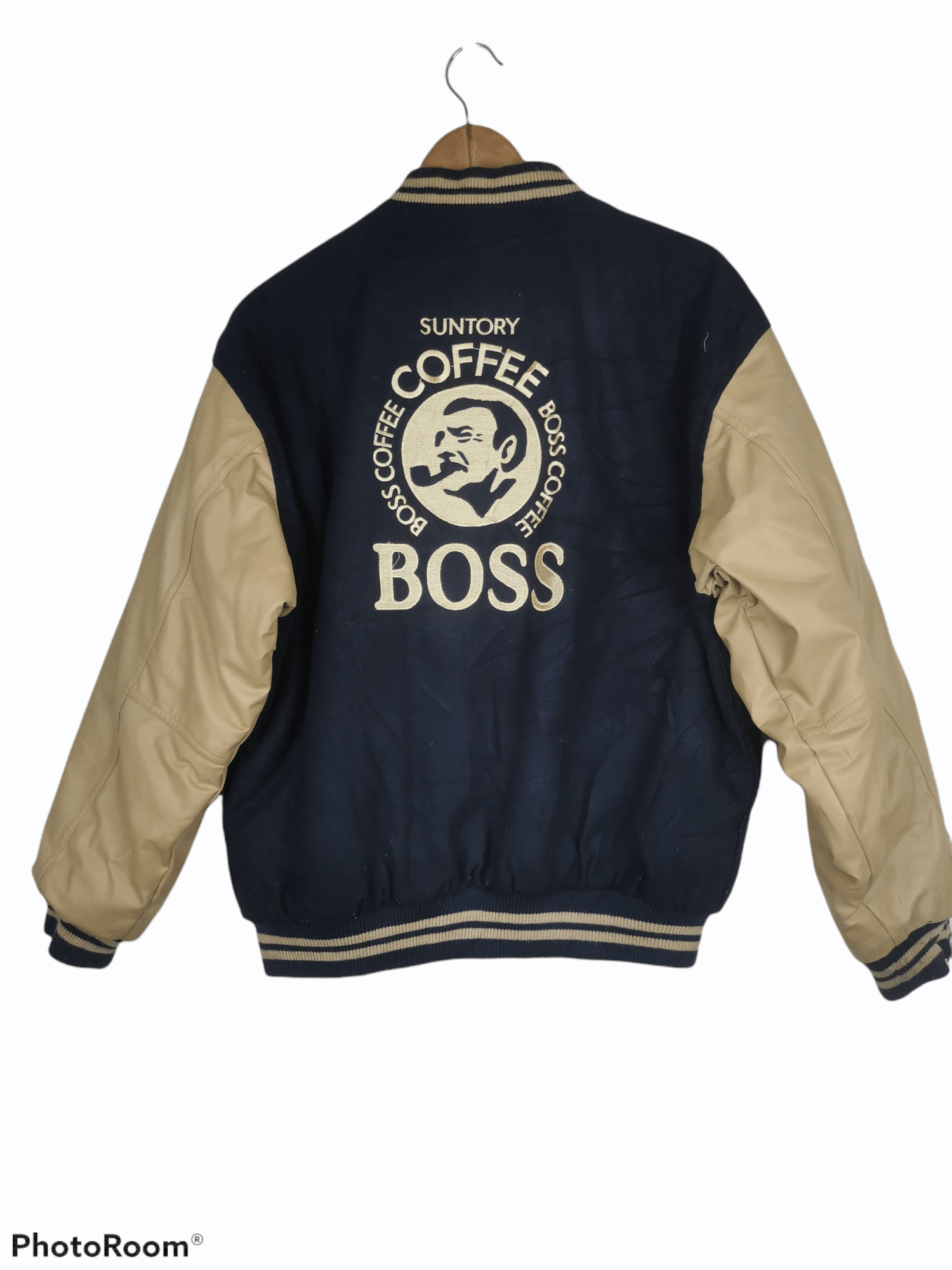 Vintage Vintage Suntory Boss Coffee Varsity Jacket | Grailed