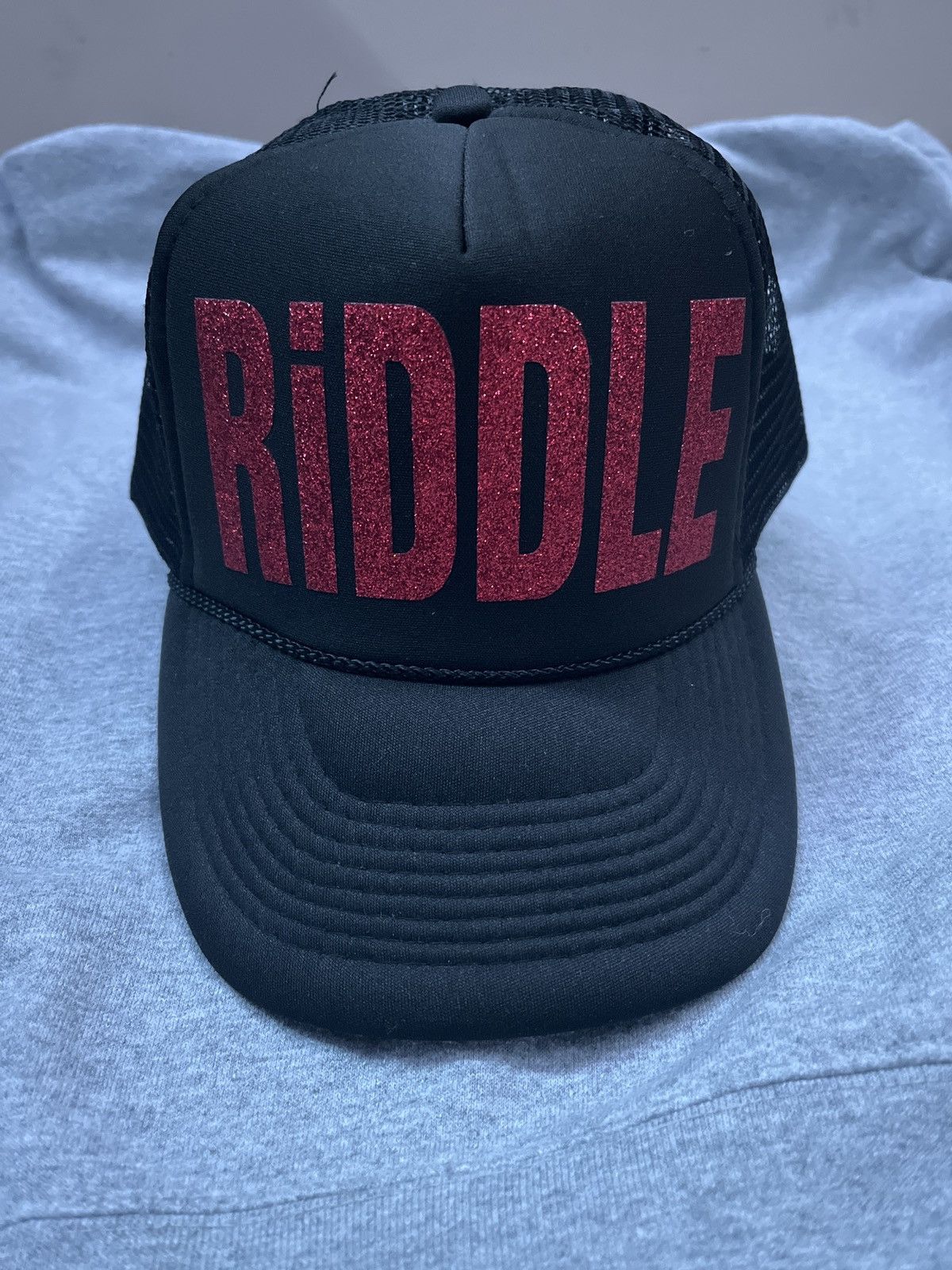 Antony Riddle Antony RiDDLE Trucker Hat - Black + Red Sparkle | Grailed