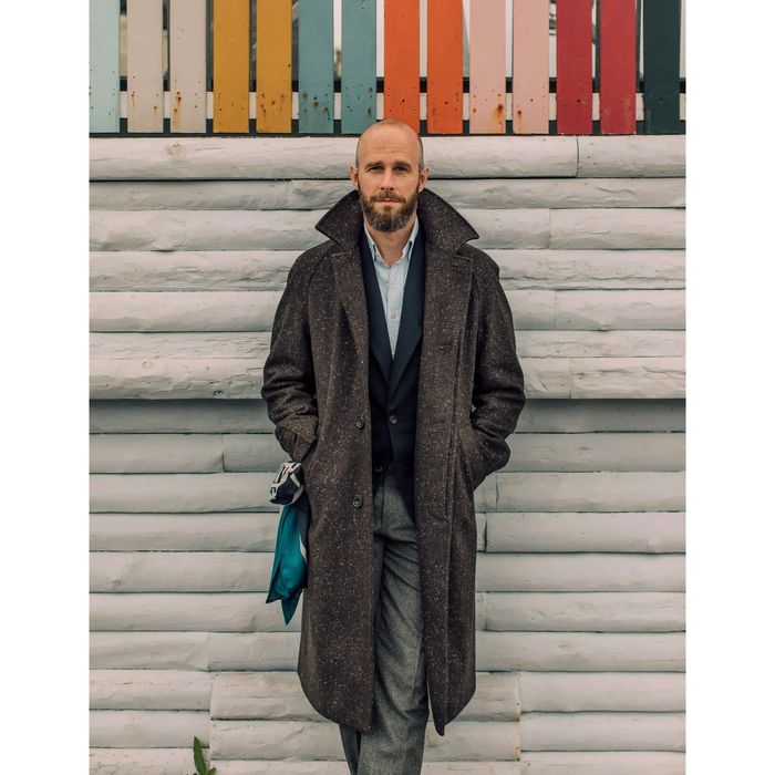 Private White V.C. The Permanent Style Donegal Overcoat (Very Rare) (M ...