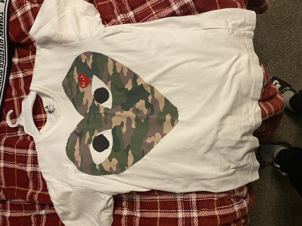 Comme des Garcons Camo cdg t shirt | Grailed
