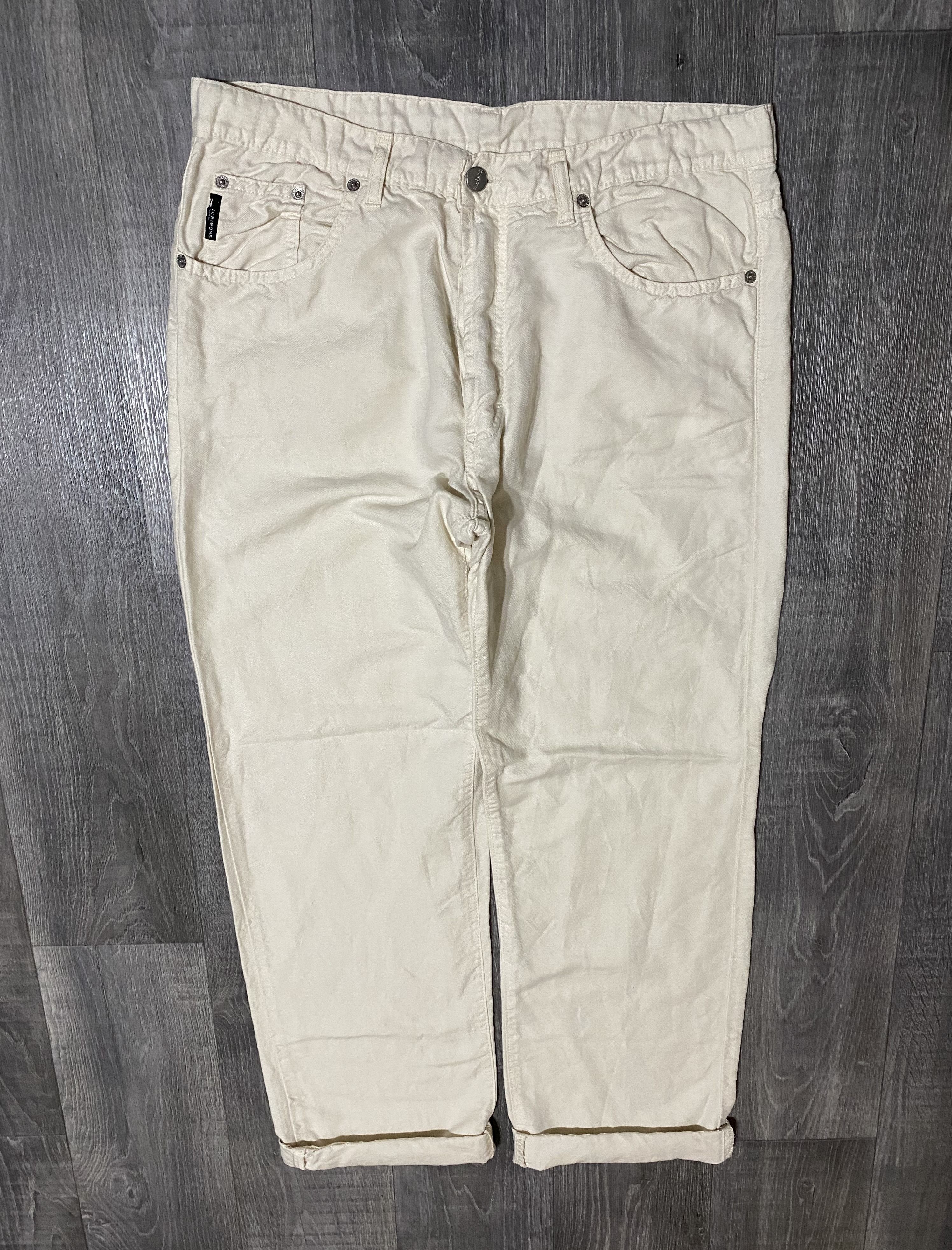 Vintage Vintage Ice Jeans Iceberg Milky Linen Cotton Pants Trousers ...