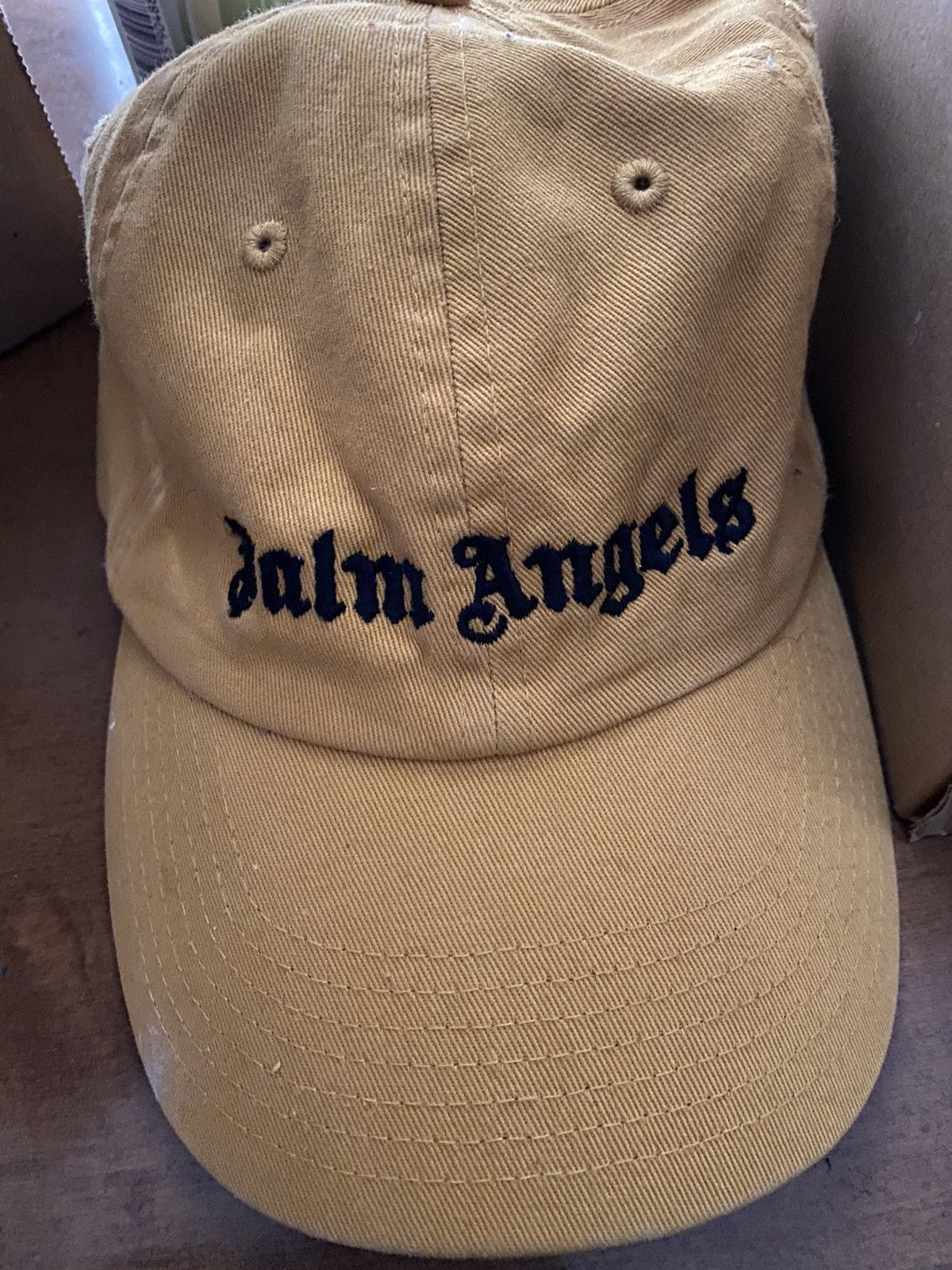 Palm Angels Palm angels yellow classic logo cap | Grailed