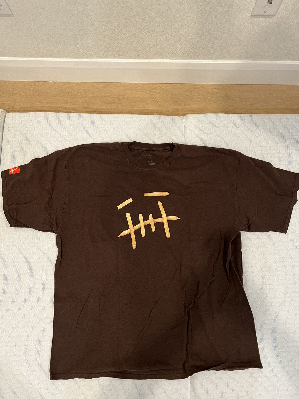 Travis Scott Travis Scott Mcdonalds Fries Tee Brown XXL | Grailed