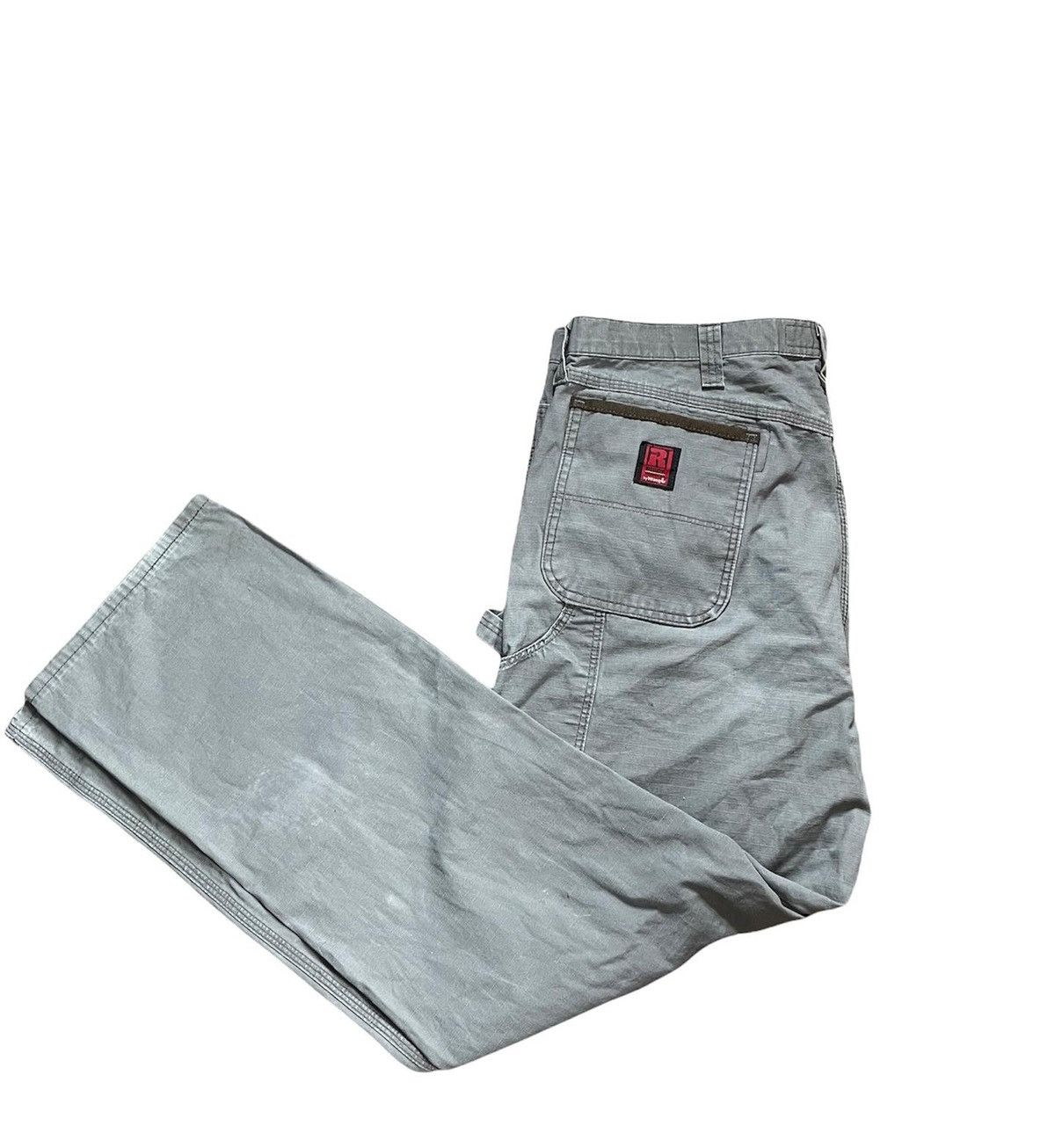 Wrangler Light Grey Wrangler Work Pants | Grailed