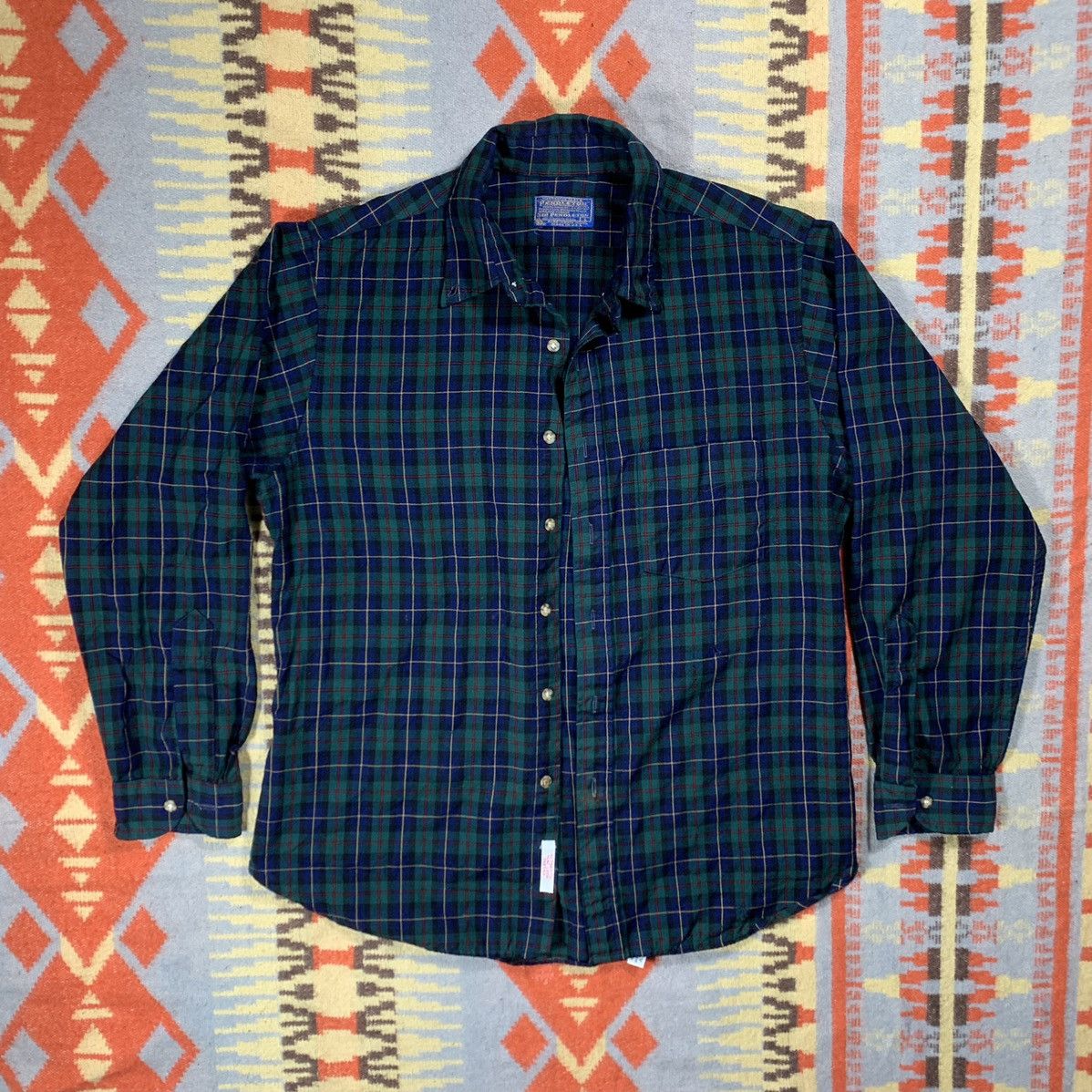 Made In Usa × Pendleton × Vintage Vintage 1980’s Pendleton Wool Flannel Shirt Tartan Plaid | Grailed
