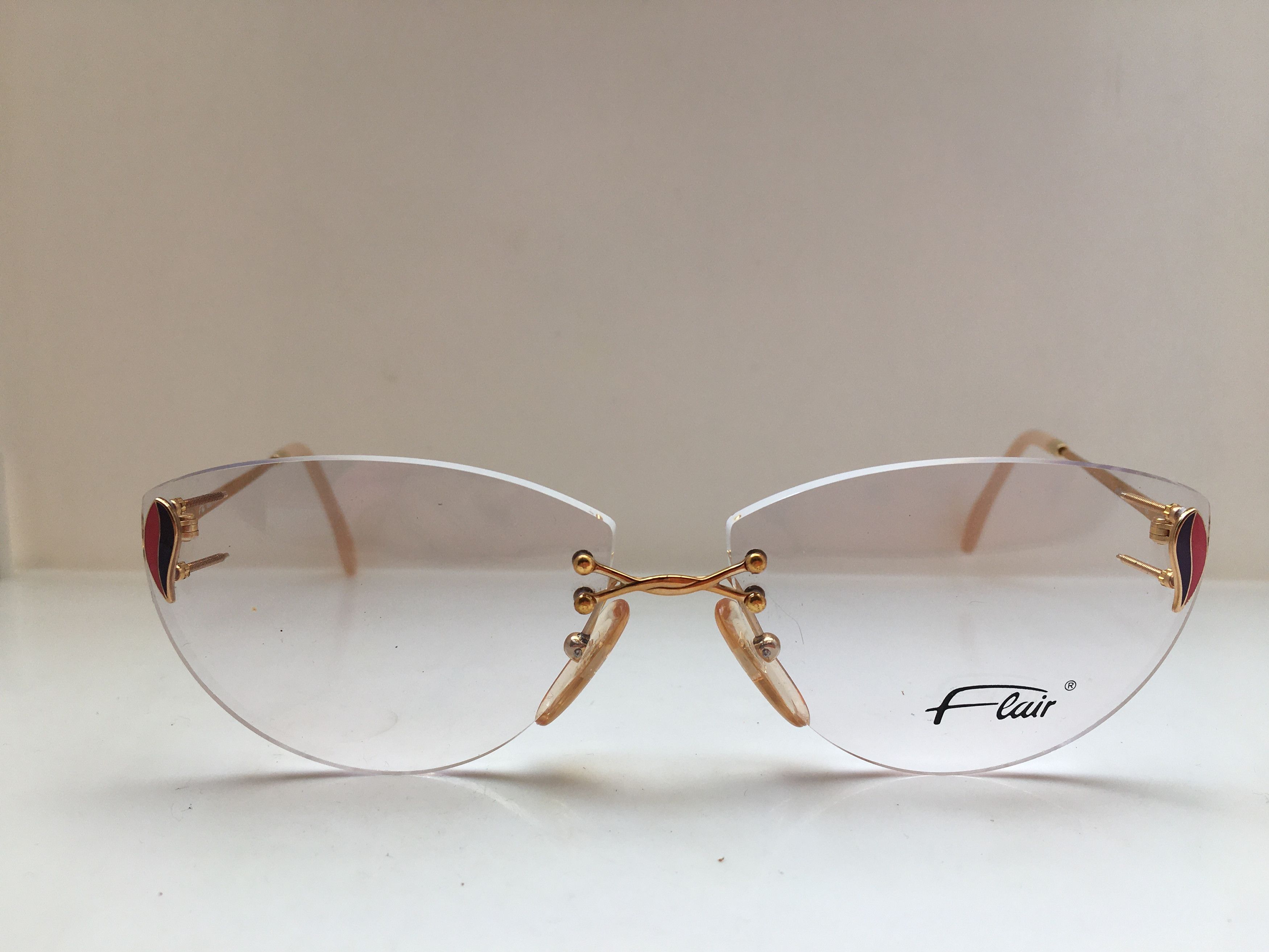 Vintage Vintage Feair Jet set 711 Rimless Eyeglasses Frame Germany ...