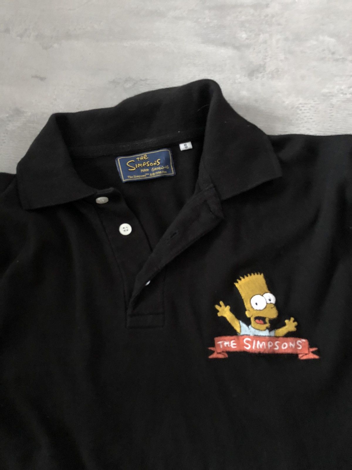 The Simpsons × Vintage The simpson *RARE* vintage polo longsleeve | Grailed
