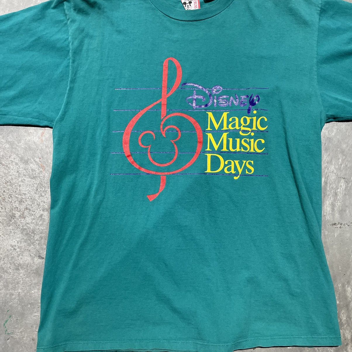 Band Tees × Disney × Vintage 1994 Disney Magic Music Days 90s Teal ...