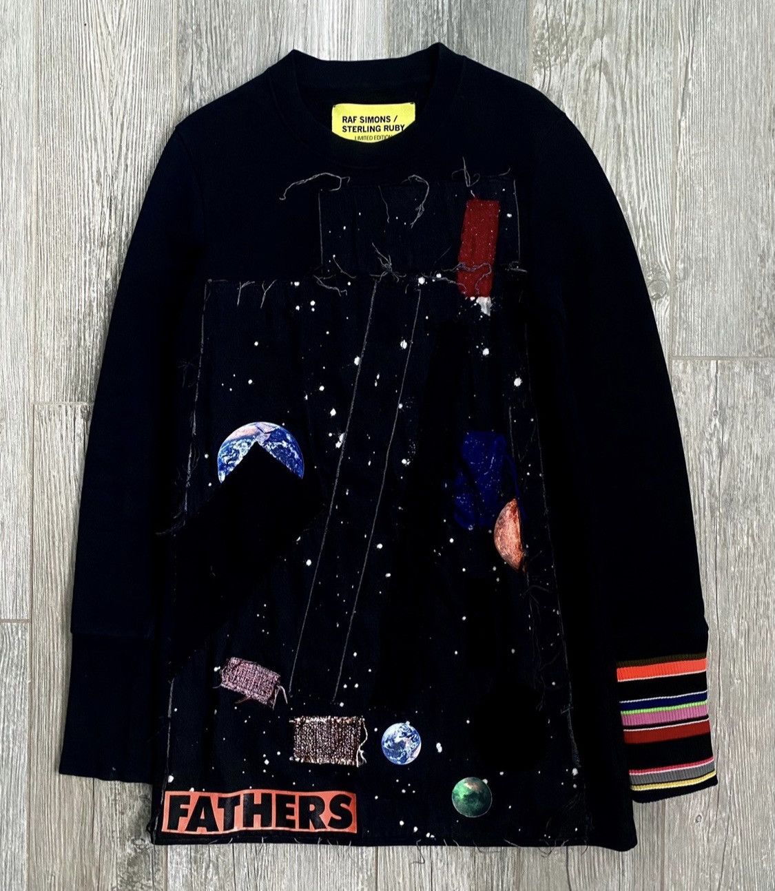 Raf Simons AW2014 Raf Simons Sterling Ruby Father Patchwork Crewneck ...