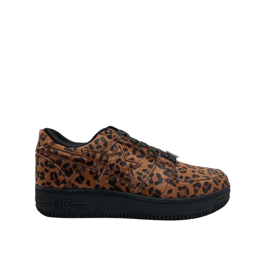 Bape 2020 Bape A Bathing Ape Bapesta Low Leopard Print / Black | Grailed