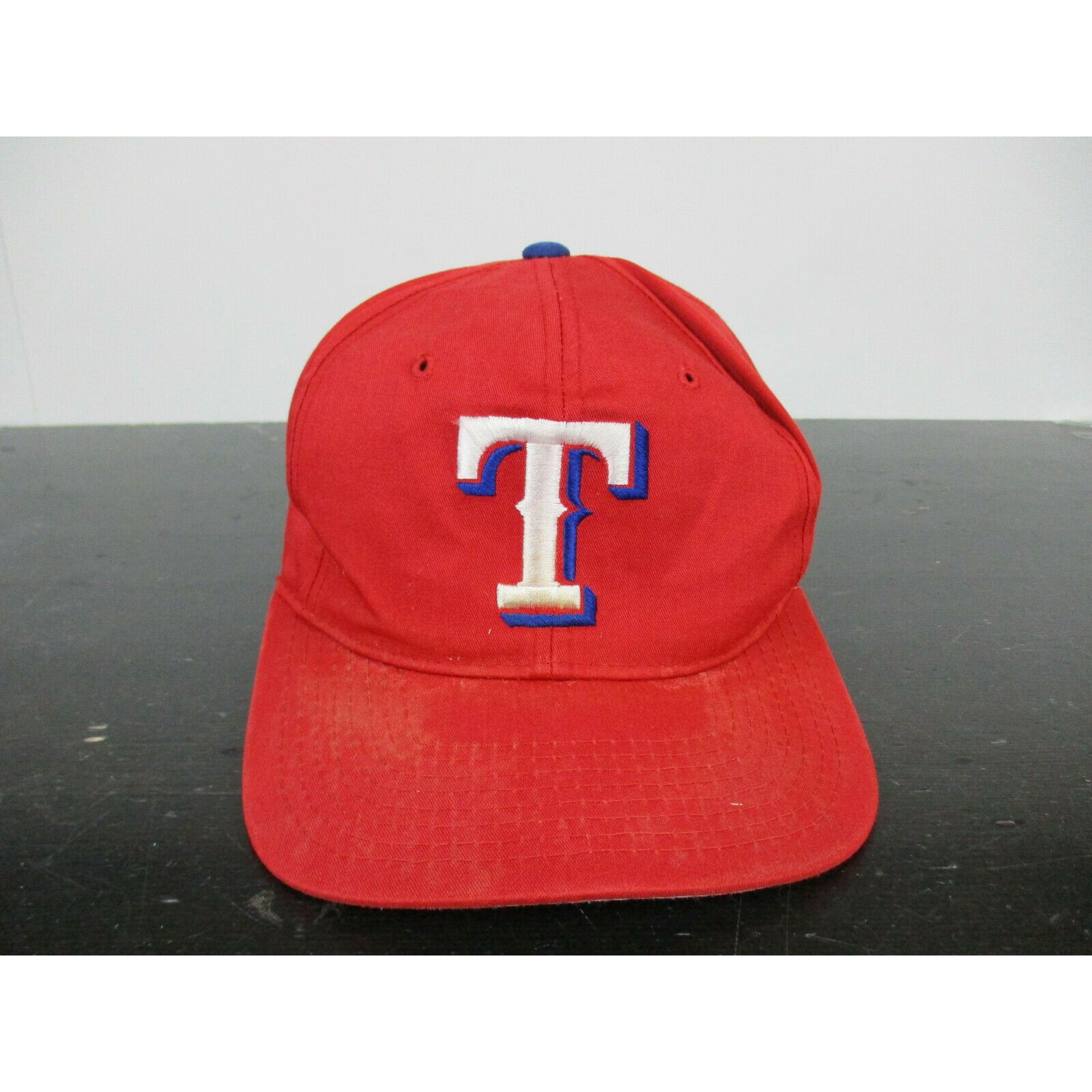 New Era VINTAGE Texas Rangers Hat Cap Snap Back Red White New Era ...